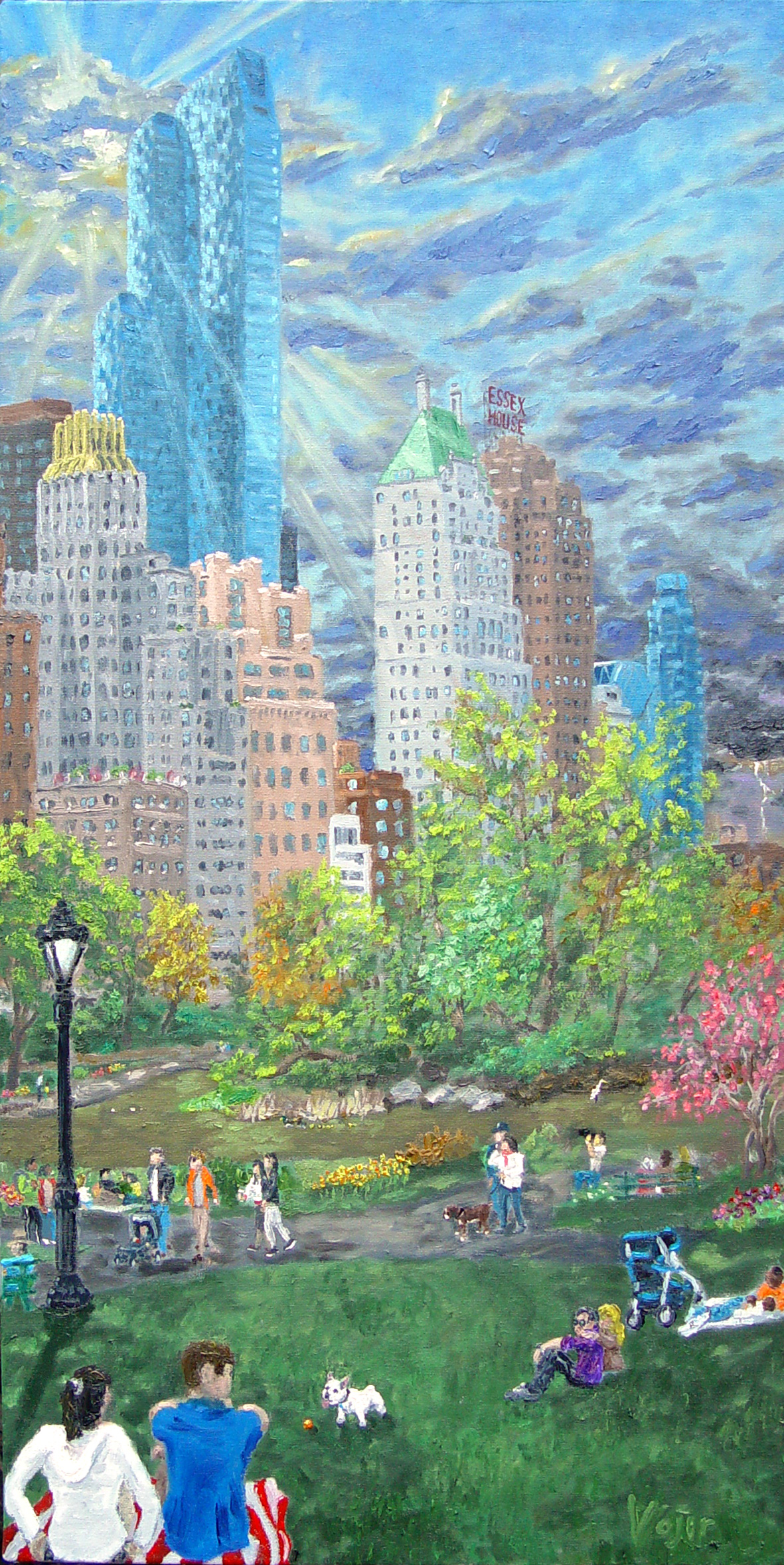 FOR SALE: "Spring in New York City" - Urban Impressionist - oil ...
